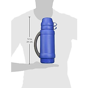 Thermos 3410USP"Add-a-cup" Beverage Bottle 35 OZ. (colors may vary)