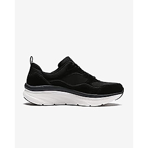 Skechers D'Lux Walker-New Moment Women Walking Shoes Black/White (us_Footwear_Size_System, Adult, Women, Numeric, Medium, Numeric_8_Point_5)