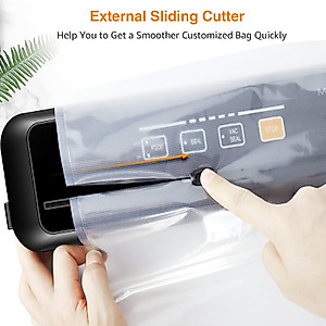 MegaWise Powerful but Compact Vacuum Sealer Machine (Silver)