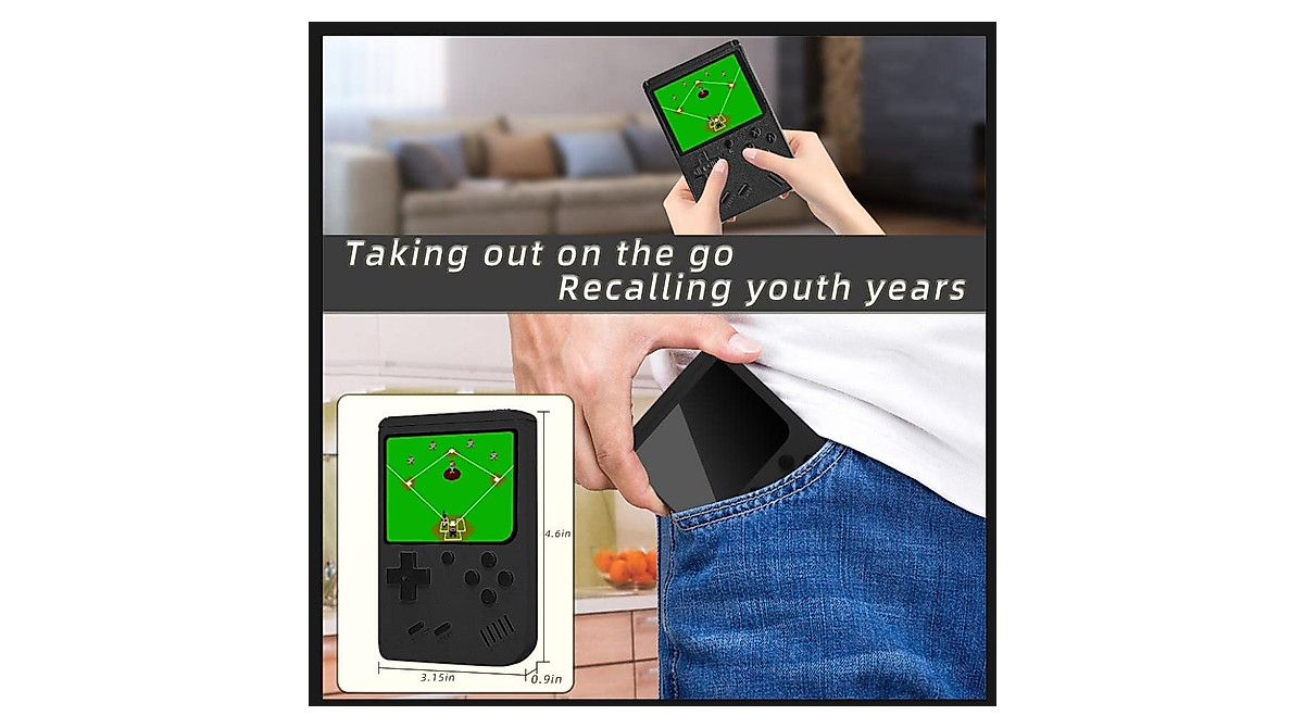 Portable Handheld Game Console for Kids & Adults