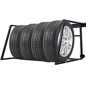 Tire Rack 400 lbs Capacity Heavy Duty Tire Storage Rack Adjustable Garage Wall Tire Rack Storage