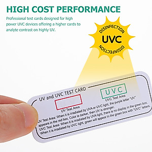 20pcs Light Test Cards UVA UVC Test Cards Light Wavelength Indicator Cards