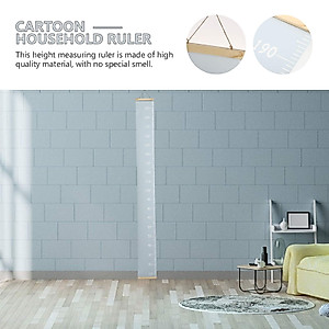 NUOBESTY Baby Growth Chart Canvas Height Measurement Ruler Hanging Ruler Decor for Kids Children Room Nursery Wall Decoration Random Style