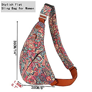 Pretty Small flat Sling Bag for Women Crossbody Bag Chest Shoulder Anti Theft Travel purse Bag XB-15 (HS)