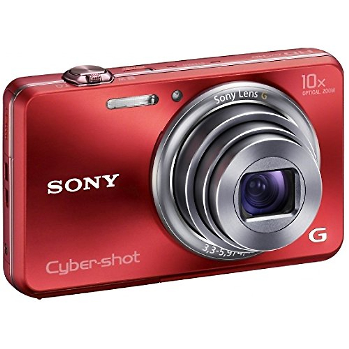 Sony Cyber-shot DSC-WX150 18.2 MP Exmor R CMOS Digital Camera with 10x Optical Zoom and 3.0-inch LCD (Red) (2012 Model)