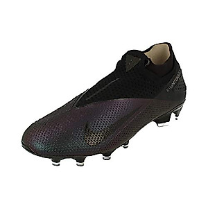 Nike Men's Phantom VSN 2 Elite DF FG (8, Black/Black)