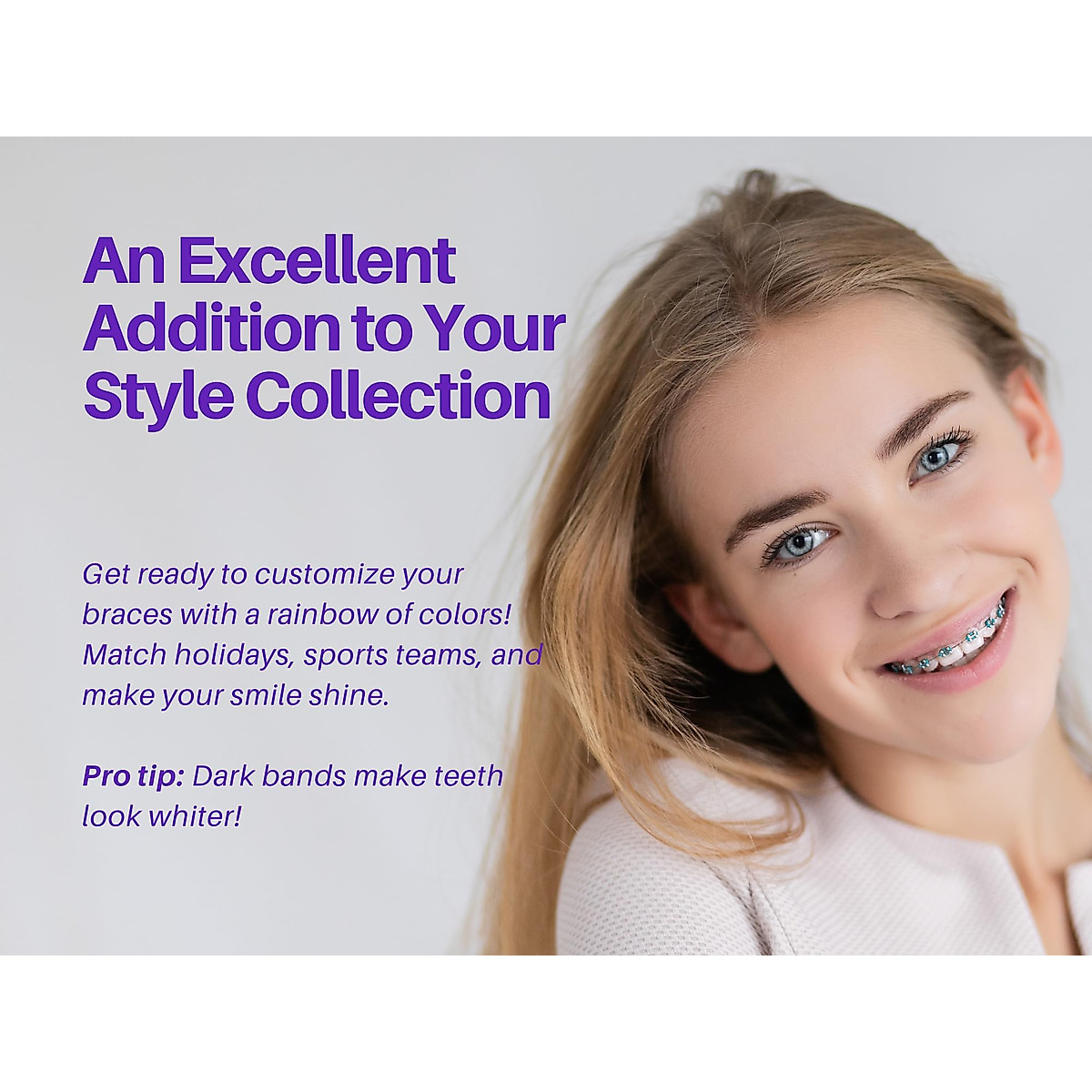 Dental Braces Color Changing Kit, Orthodontic Ties Changing kit, Change The Color of Your Braces Yourself in Minutes Ligas para Brackets Ortodoncia