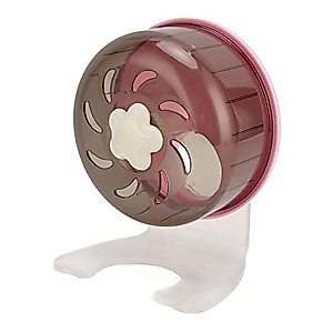Hamster Wheels, Detachable Dustproof Silent Hamster Exercise Wheel Back Knob Design for Dwarf Hamsters