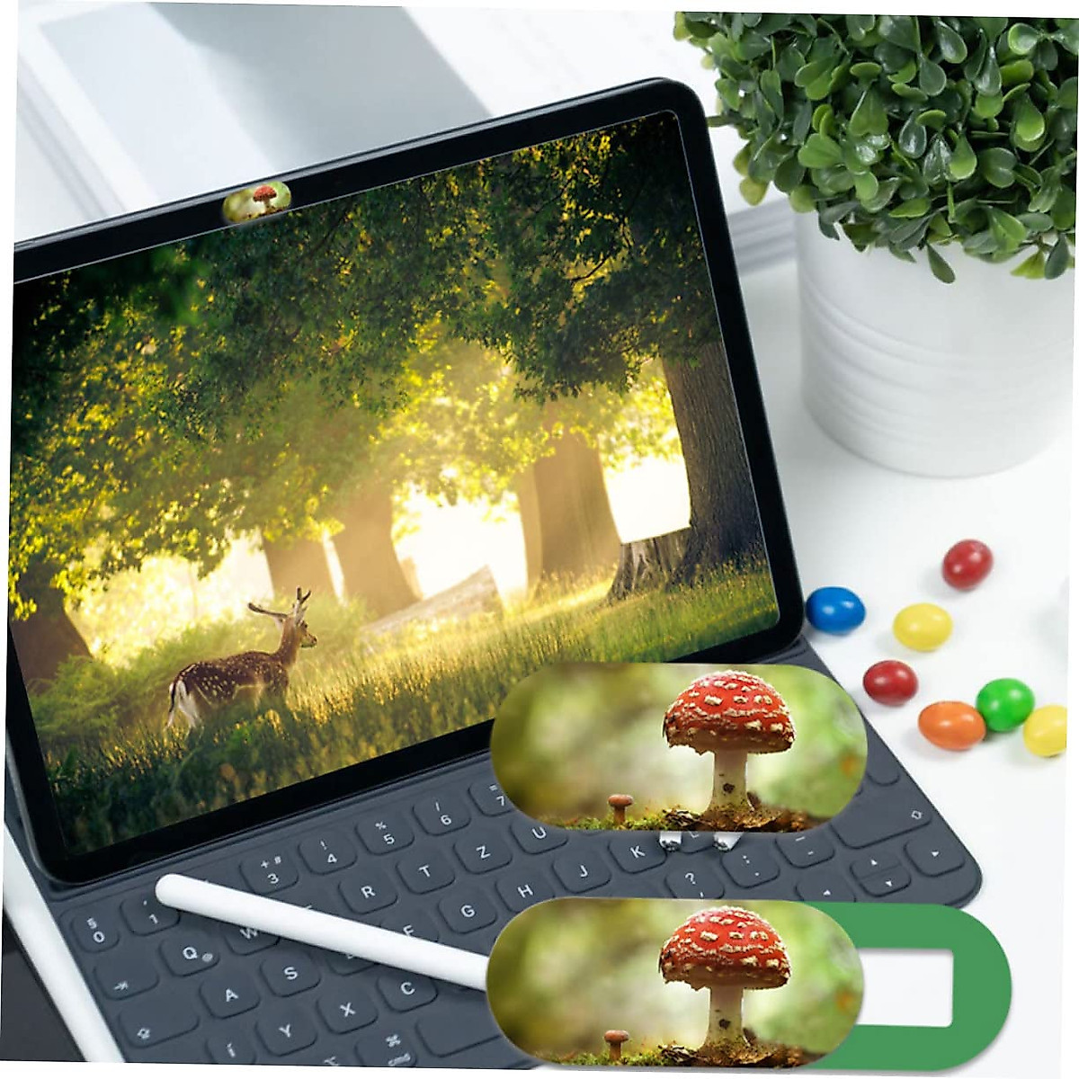 Mobestech 3pcs Camera Cover Halloween Decorations Outdoor Computers Laptops Webcam Hider Camera Protector Webcam Cover Tablet Protector Tablet Laptop Lens Abs Slider Slide Rail