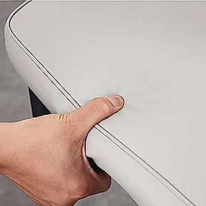 SHAWLA Chairs Dining Chairs Kitchen Chairs,with PU Cushion Seat Back Modern Mid Century Living Room Side Chairs with Metal Legs (Size:Black Gold feet,Color:Yellow)