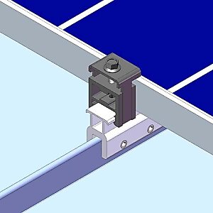 End Clamp MageClamp Rail-Less Solar Mounting Kit for Standing Seam Metal Roof Solar Panel Module Racking Installation