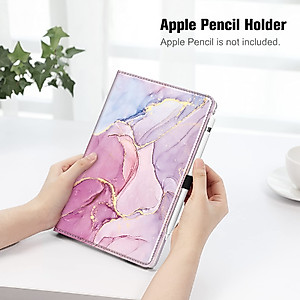 Fintie Rotating Case for iPad 6th / 5th Generation (2018 2017 Model, 9.7 inch), iPad Air 2 (9.7 Inch), iPad Air 1 (9.7 Inch) - 360 Degree Rotating Protective Stand Cover Auto Sleep, Glittering Marble