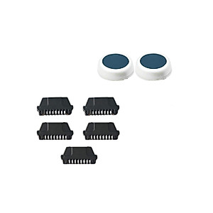 5 Pcs Wide Replacement Thermicon Refill Tips + 2 Small Buffer Refills for Nono Hair Removal Epilator 8800 MINI Pro 3 and Pro 5