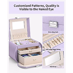 Vlando Princess Style Jewelry Box from Netherlands Design Team, Fabulous Girls Gift (Lavender)