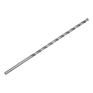 HARFINGTON 6542 High-Speed Steel Twist Drill Bit, 6.5mm Drill Bit 250mm Length Extended Straight Shank Black Oxide Ground Drill Bit for Steel Aluminum Alloy