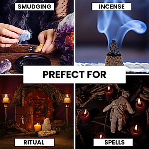SOUL STICKS Reusable 6 Cast Iron Cauldron with Lid and Hanging Handle for Spell Casting, Smudging, Ritual & Blessings Pot Belly Witchcraft (Tree of Life)