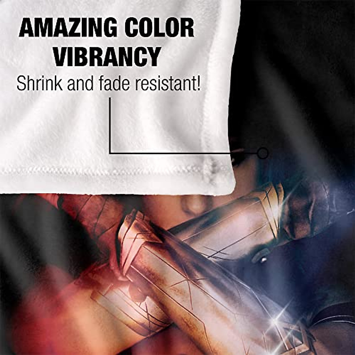 Wonder Woman Arms Crossed Silky Touch Super Soft Throw Blanket 36" x 58"