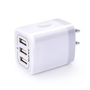 USB Charger Cube, Wall Charger Plug, AILKIN 3.1A 3-Muti Port USB Adapter Power Plug Charging Station Box Base for iPhone 14 13 12 Pro Max Mini SE 11 Pro Max/X/8/7/6S, Samsung Phones USB Charging Block