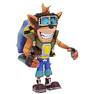 NECA - Crash Bandicoot 7" Scale Action Figure ? Deluxe Crash with Jetpack