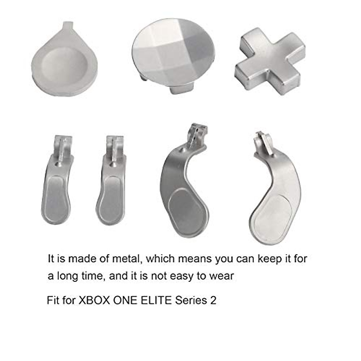 Game Controller Button Set, Controller Thumbsticks Replacement Like Floatable Detachable for Elite Series 2