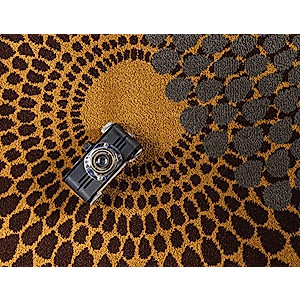 Unique Loom Barista Collection Area Rug - Java (7' 10" x 10' Rectangle, Beige/ Black)