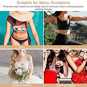 VALICLUD Womens Sports Bras Bra Pads Chicken Fillet Bra Inserts Pads Push up Breast Pad Bikini Swimsuit Breast Pads