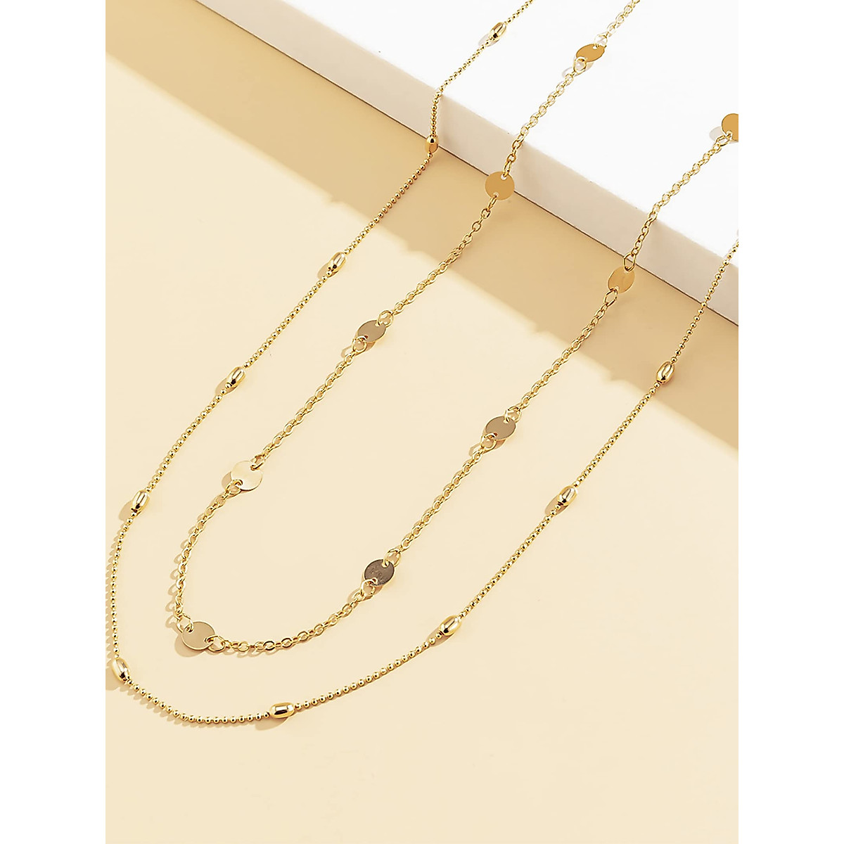 Waist Chain Belt Body Chain Gold Chain Belt Waist Beads Chains for Women Layered Belly Beads Chain Jewelry Gifts for Women Trendy Stocking Stuffers