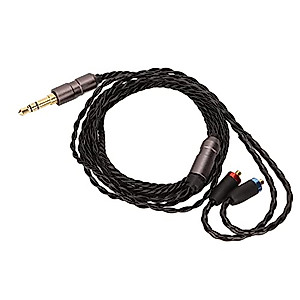 Jopwkuin Earphone Cable, Lossless Sound Quality Replacement 3.5mm Headphone Cable Flexible for UE900 for Headphones for UM PRO UM