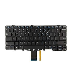 Replacement Keyboard for Dell Latitude 5290 7280 7290 7390 5280 5288 5289 7389 US Layout with Backlit US Layout P/N: PK131S51B00 V160325BS