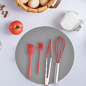 KooMall 12 10 8 Inch Multi-use Microwave Mat, Trivet, Pot Holders, Drying, Baking, Place Mat, Utensils Rest, Silicone Cover Pad for Hot Pot Pans Bowls Plates Dishes Kitchen Counter,Heat Resistant,Gray