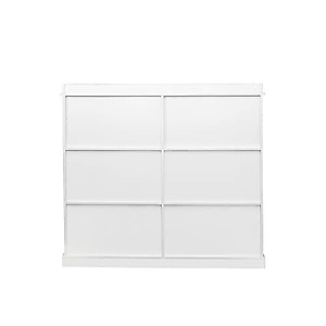 Ucloveria Bookcase,10-Shelf Bookshelf 3 Tier Mid-Century Modern Bookcase,Wood Bookshelves Storage Organizer with ID Label,Freestanding Open Book Shelves,for Bedroom,Living Room,Office,White