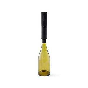 Rabbit Compact Electric Corkscrew Wine Bottle Opener, Black, 10.75 inches