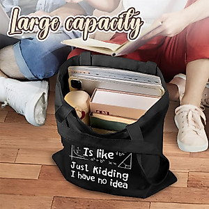 dealzilla Math Teacher Bag Gifts for Math Teachers Women A Day Without Math Canvas Bag Christmas Appreciation Gift for Female Math Teacher from Student Thank You Math Teacher Present