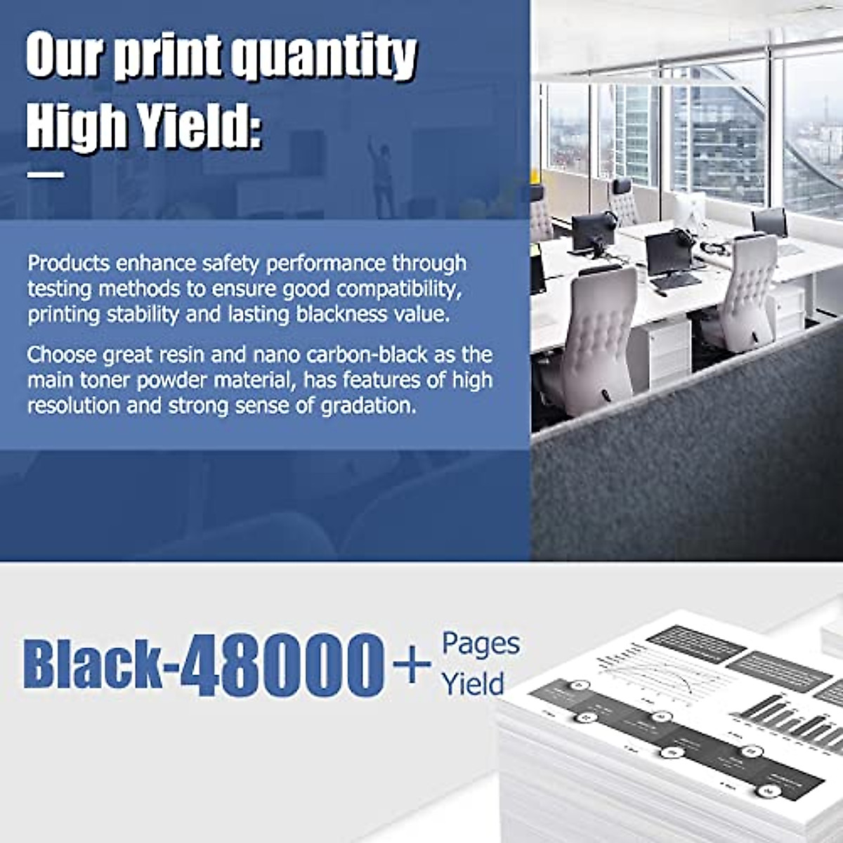 DRAWN 6510/6515 Black Drum Unit 1 Pack 108R01420 Drum Cartridge Replacement for Xerox Phaser 6510DNM 6510DN 6510DNI 6510N WorkCentre 6515DNI 6515DNM 6515DN 6515N Printer