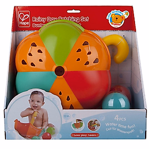 Hape Little Splashers Rainy Day Catching Set Bath Toy| Bathtub Shower Toy for Toddlers