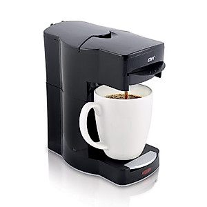 Café Valet Black Single Serve Coffee Brewer, Exclusively for use with Café Valet Coffee Packs