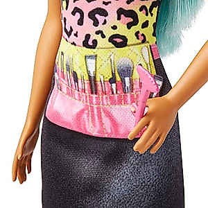 Barbie Makeup Artist Fashion Doll with Teal Hair & Art Accessories Including Palette & Brush