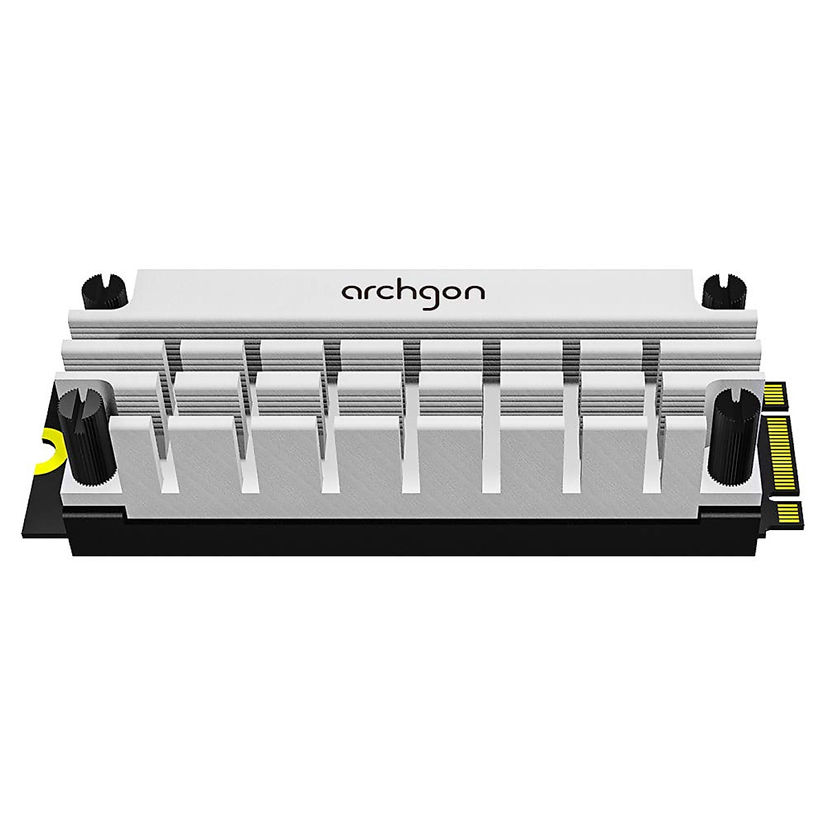 Archgon HS-1110 SSD Heatsink Cooler for PCIe NVMe M.2 2280 SSD for Workstation Server Rugged Computer IPC Industrial Computer Gaming PC Use (Silver)