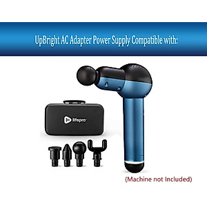 UpBright 27V AC/DC Adapter Compatible with LifePro DynaSphere BMG-01 BMG01 Life Pro Dyna Sphere Handheld Muscle Percussion Massage Gun 24V 2000mAh Lithium-ion Battery KSC-2700500H 0.5A Power Charger