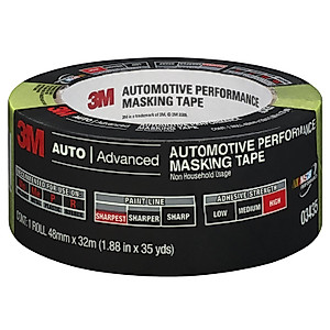3M Automotive Performance Masking Tape, 03435, 48 mm x 32 m, 1 Roll