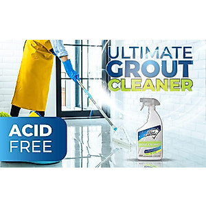 Limestone and Travertine Floor Cleaner: Marble, Slate, Polished Concrete, honed or tumbled surfaces.1-QT AND Ultimate Grout Cleaner:Safe Deep Cleaner & Stain Remover for Even The Dirtiest Grout.1-QT