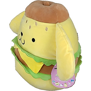 SQUISHMALLOW KellyToys - Sanrio® Hello Kitty® and Friends Squad - 12 Inch (30cm) - Burger Pompompurin™ - Super Soft Plush Toy Animal Pillow Pal Buddy Stuffed Animal Birthday Gift