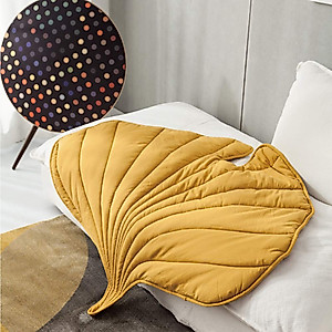 VARIPOWDER Baby Play Mat,45.3x50inch Cotton Crawling Cushion, Kids Room Rug Floor Gym,Soft Washable Non-Slip Room Decor Floor Rug, Activity Floor Carpet,Photo Studio Prop(Yellow)