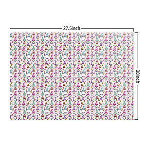 LDGOOAEL Flat Easter Wrapping Paper Sheets-12 Sheets with 4 Easter Paterns, Gift Wrapping Paper for Easter, Birthday, Wedding, Baby Shower Occasions- Pre cut & Folded(19.6" x 27.5“ Per Sheet)…