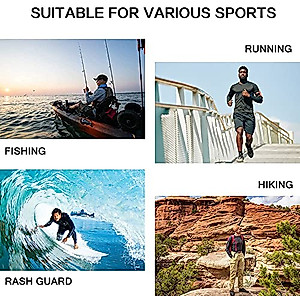 Willit Men's UPF 50+ Sun Protection Hoodie Shirt Long Sleeve Rash Guard Fishing SPF Outdoor UV Shirt Lightweight Gray L