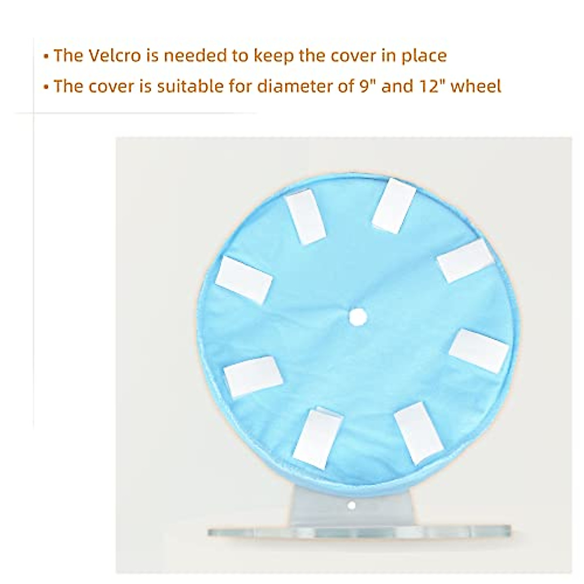 Wheel Cover for Hedgehogs Hamsters and Small Animals forGiant Comfort Wheel Carolina Storm Wheel to Protect Wheel from Urine and Easy to Clean (12")