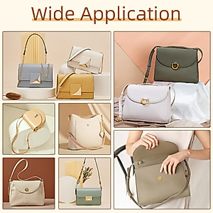 RAYNAG Adjustable Purse Strap Replacement Leather Handbag Shoulder Strap Replacement, Black with Gold Metal Swivel Hooks