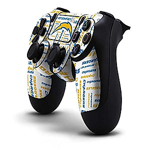 Skinit Decal Gaming Skin Compatible with PS4 Pro/Slim Controller - Officially Licensed NFL Los Angeles Chargers White Blast Design