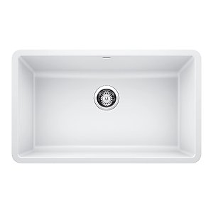 BETTAA HOME Blanco 442533 Precis Single Bowl-White 30" Kitchen Sink