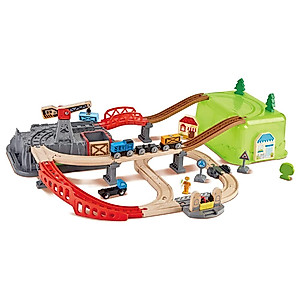 Hape Railway Bucket-Builder-Set L: 19.7, W: 31.5, H: 5.5 inch